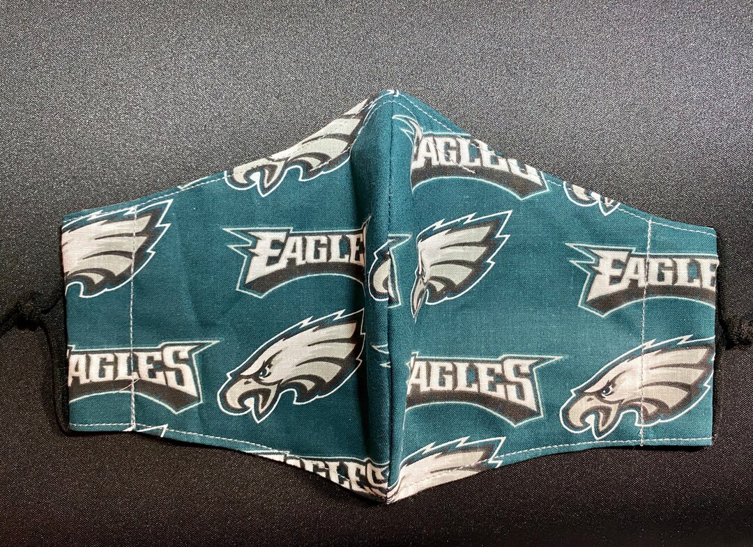 Philadelphia Eagles NFL Face Mask, 100% Cotton W/ Filter Pocket ...