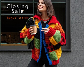 Harry Style Cardigan Harry Styles Sweater Patchwork | Etsy