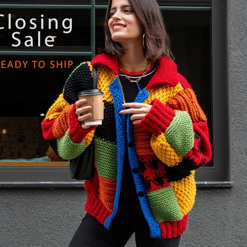 Harry Style Cardigan Harry Styles Sweater Patchwork - Etsy