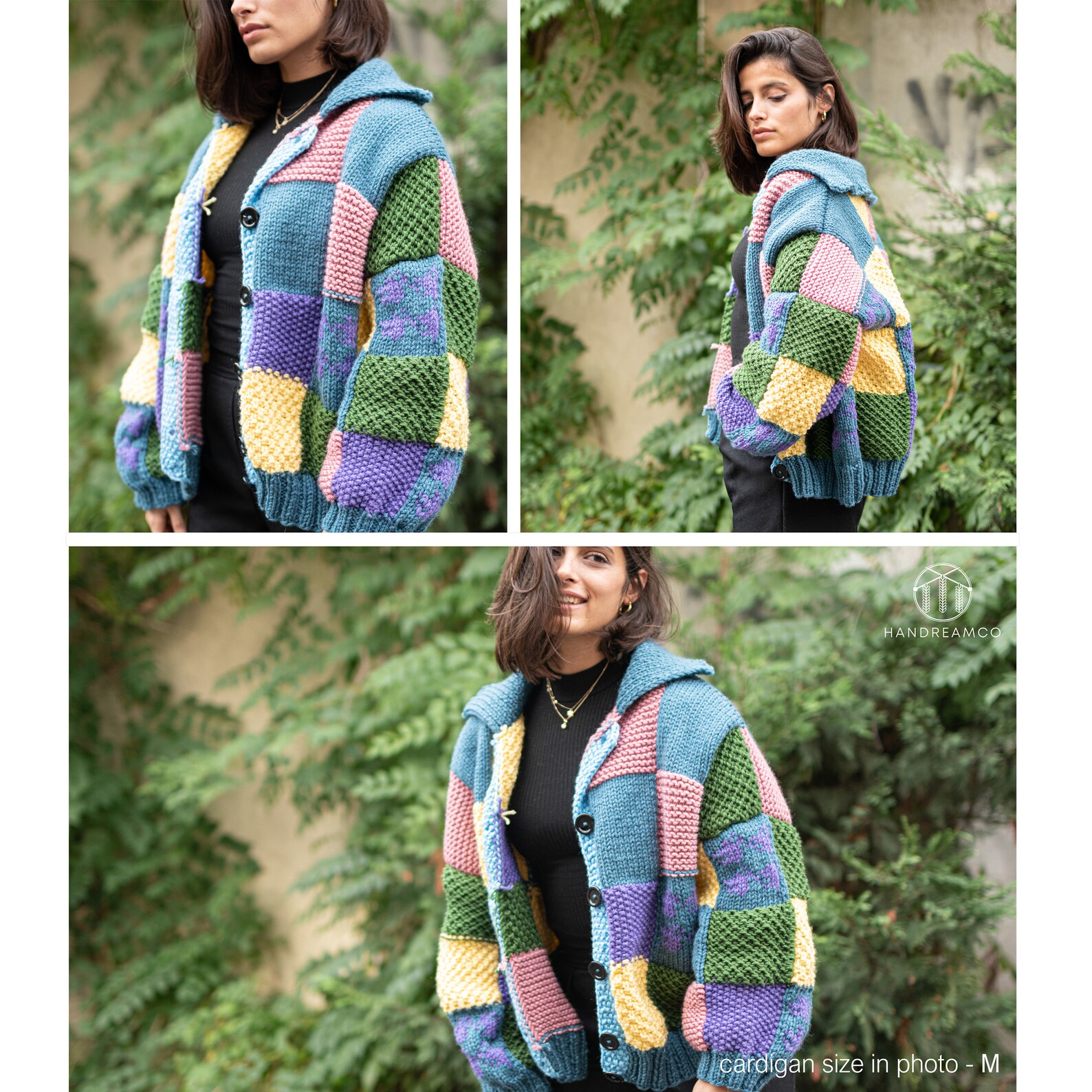 Harry Style Cardigan, Harry Styles Sweater, Patchwork Cardigan,hand ...