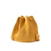 Yellow Bucket Bag Knit Bag Mustard Crochet Bag Crochet Crossbody Bag ...