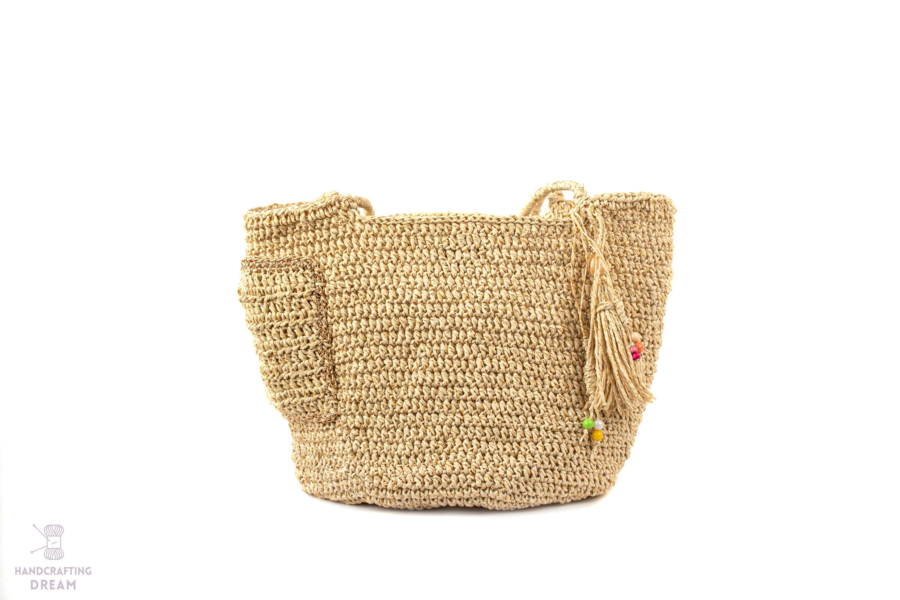 Crochet Bag Straw Bag Women's Woven Bag Knit Bag Paper Rope Bag - Etsy