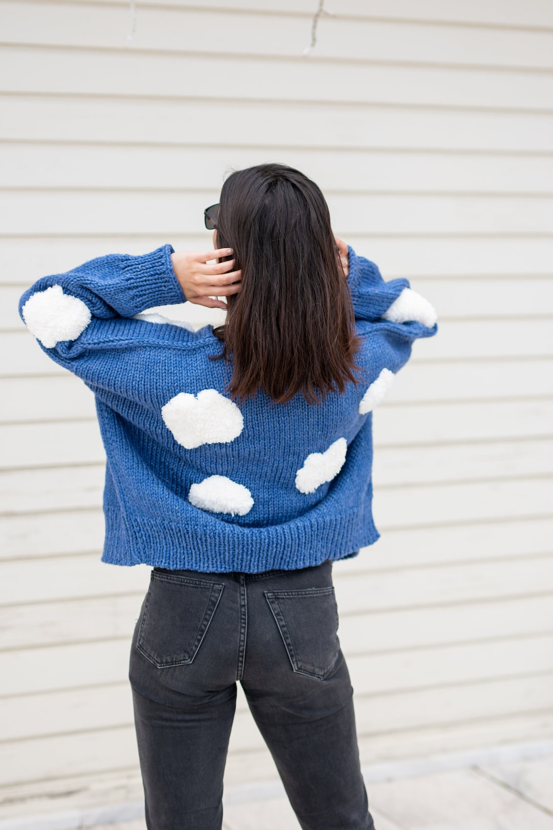 Cloud Knit Cardigan, Crochet Cloud Sweater, Cloud Cardigan, Cloud ...