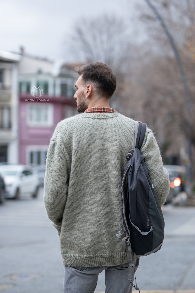 Kurt Cobain MTV Cardigan Mohair Cardigan Green Cardigan - Etsy