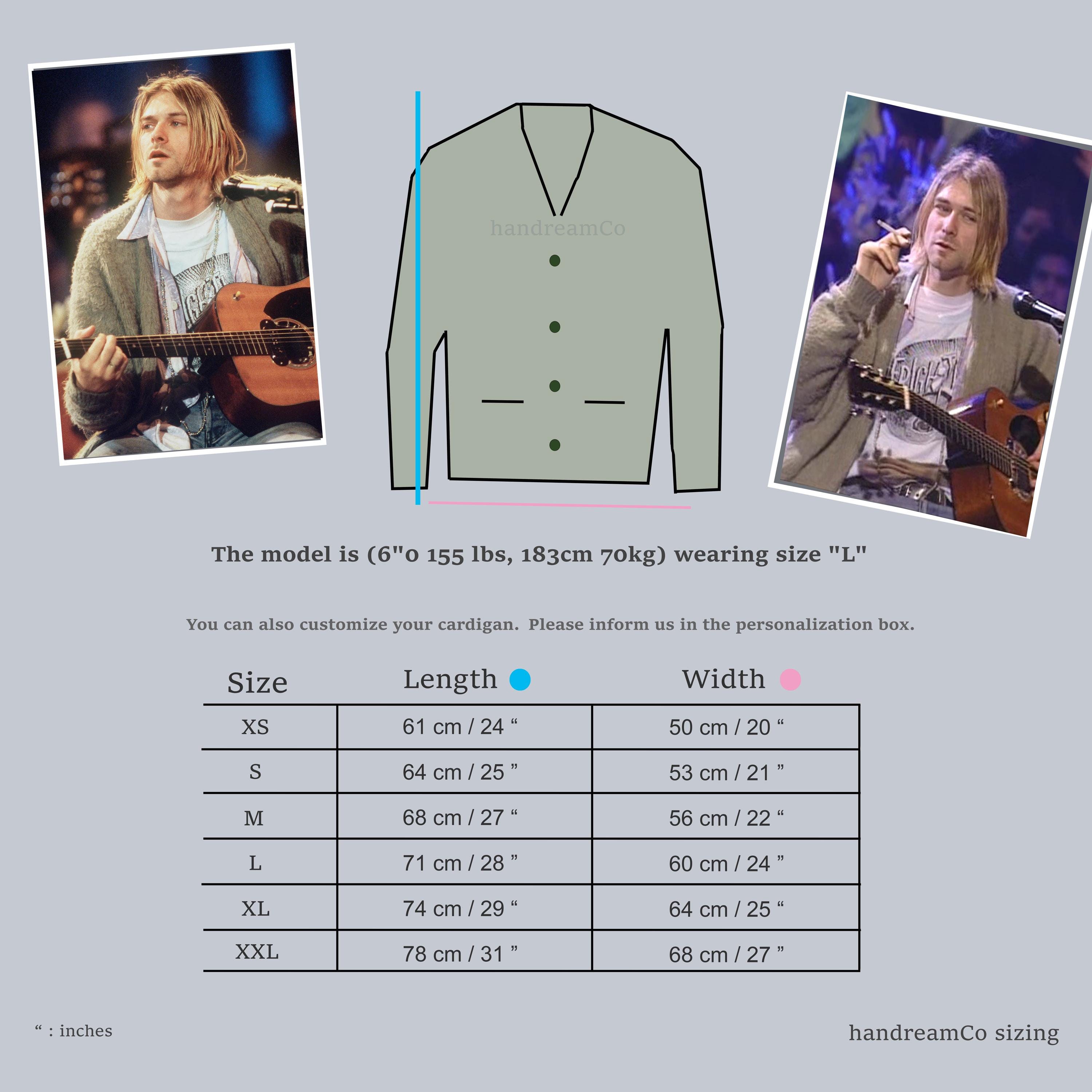Kurt Cobain MTV Cardigan, Mohair Cardigan, Green Cardigan Kurt Cobain MTV Cardigan, Mohair Cardigan, Green Cardigan