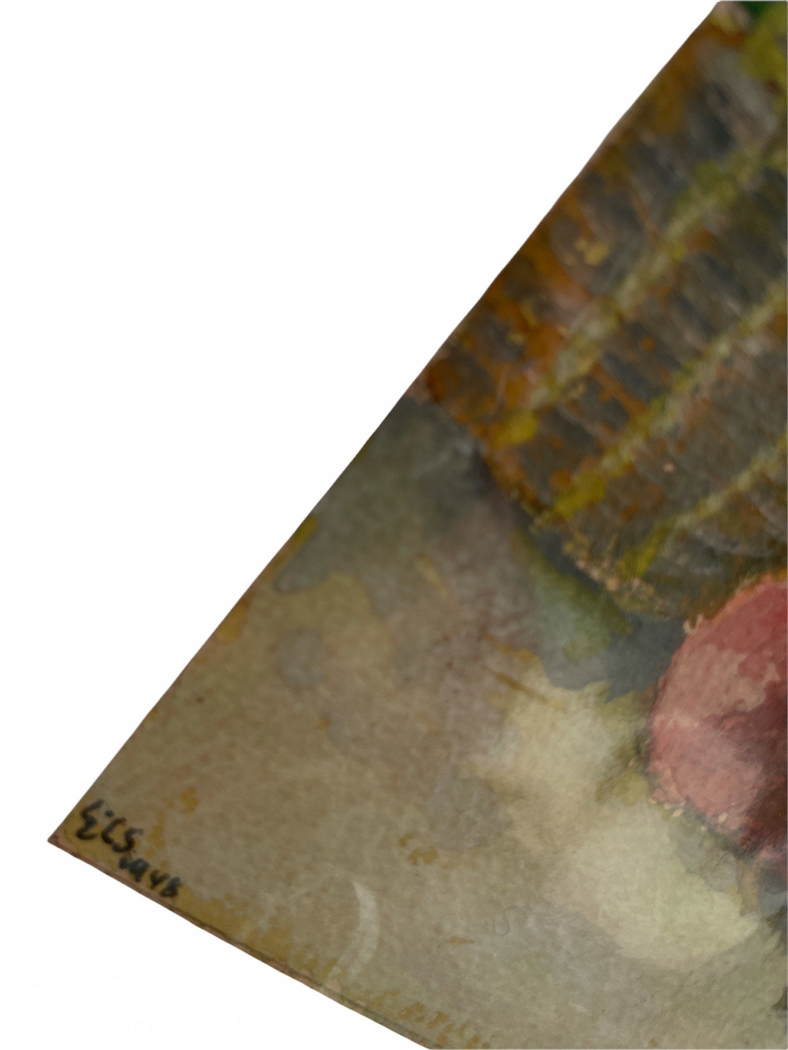 Vintage 1948 Painting by ECS - Etsy