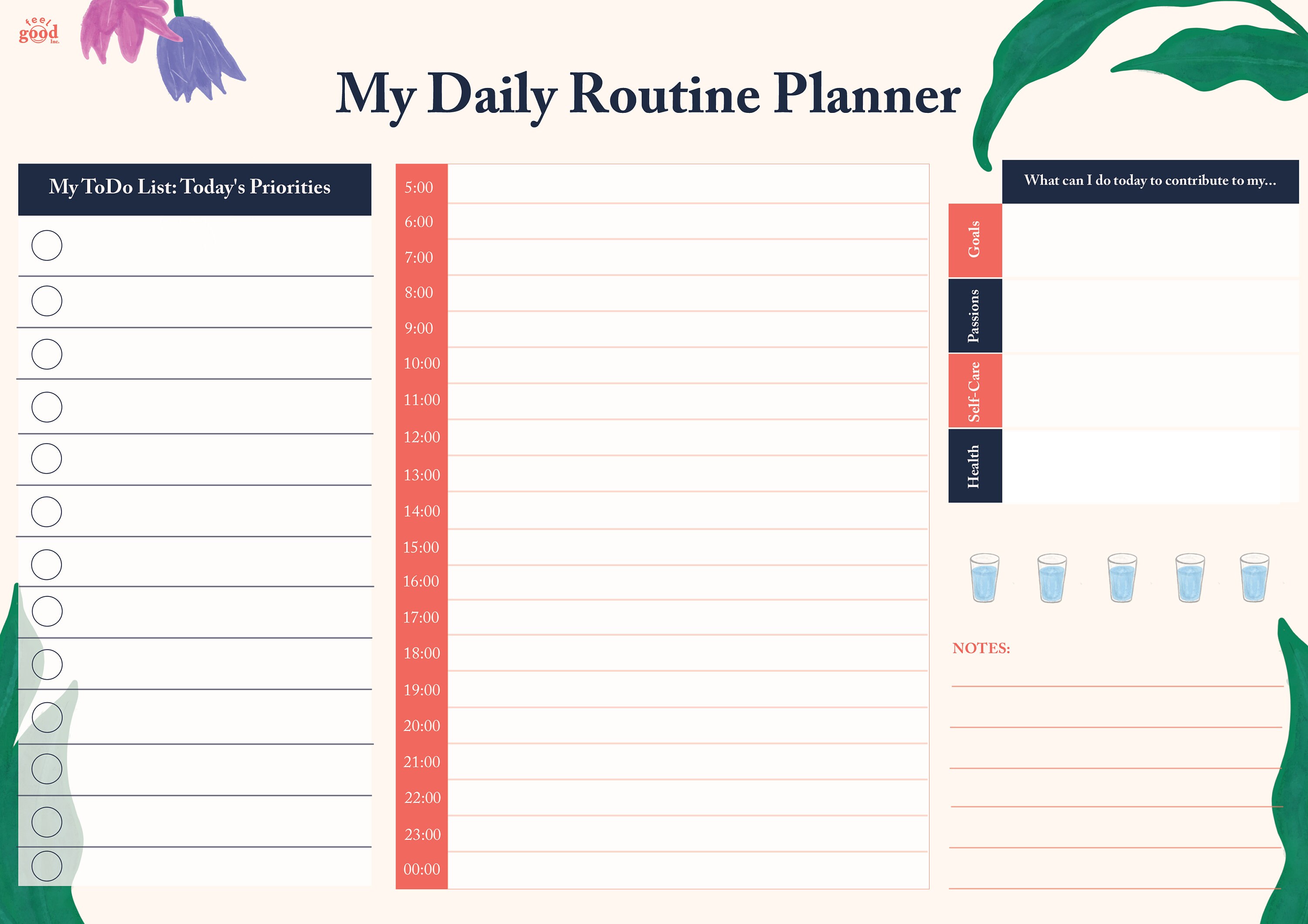 Printable Daily Routine Planners - Etsy