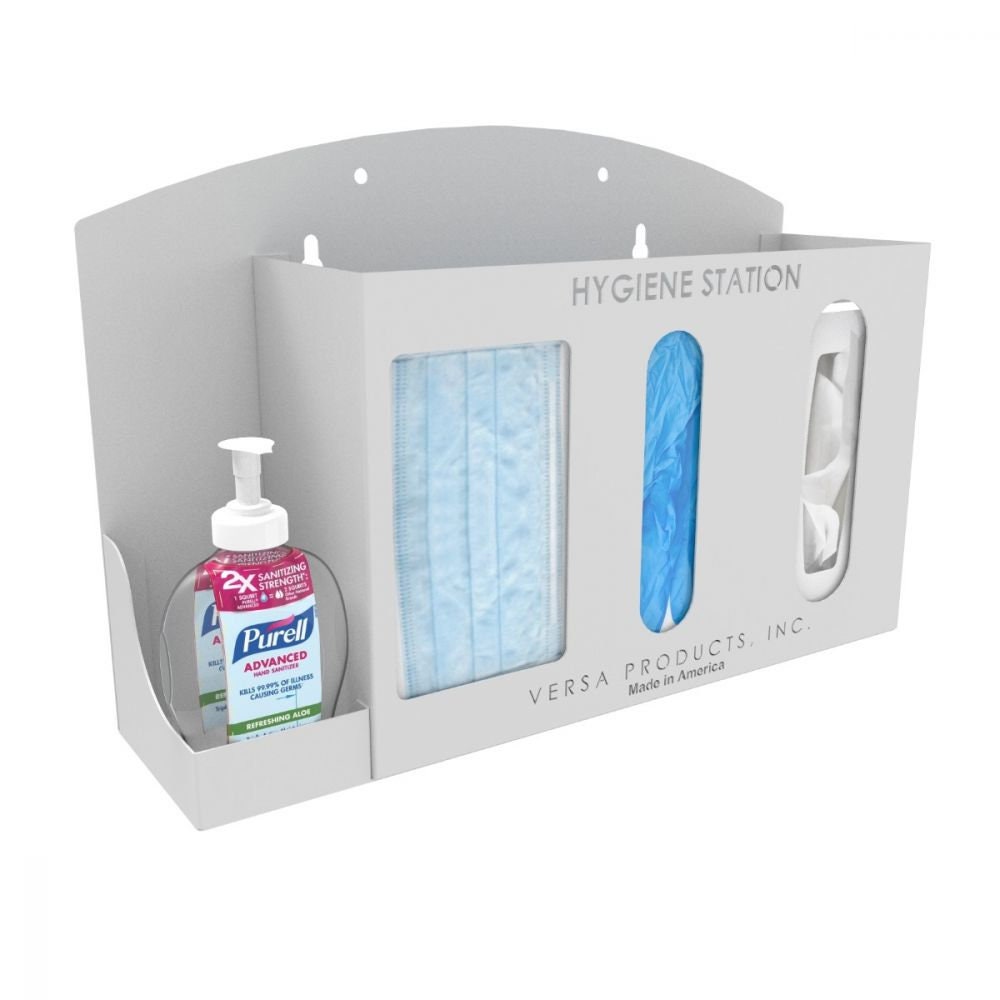 Respiratory Hygiene Sanitation Station by Versa Products 4 Compartments ...