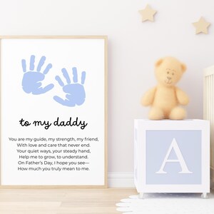 Daddy Handprint Poem, Father's Day Handprint Art, Valentines Handprint ...