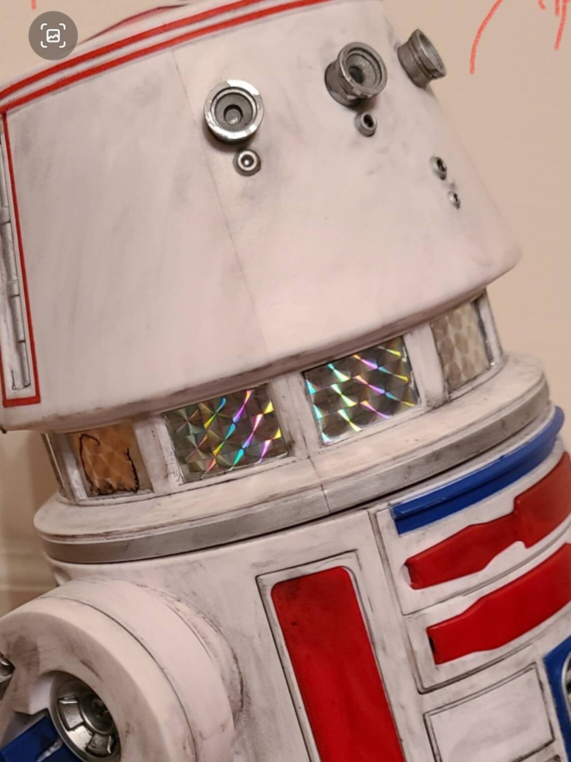 Droid Depot R5 Unit Dome Holographic Stickers - Etsy