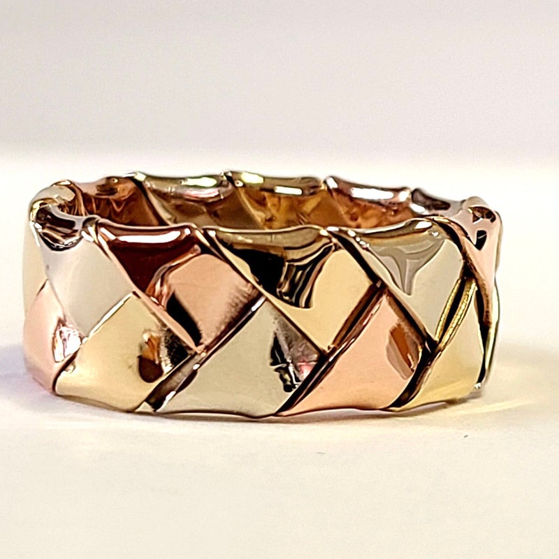 Tri Woven Band Rings - Etsy
