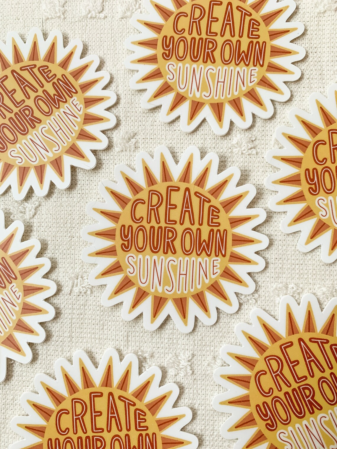 Create Your Own Sunshine Sticker Inspirational Matte Vinyl | Etsy