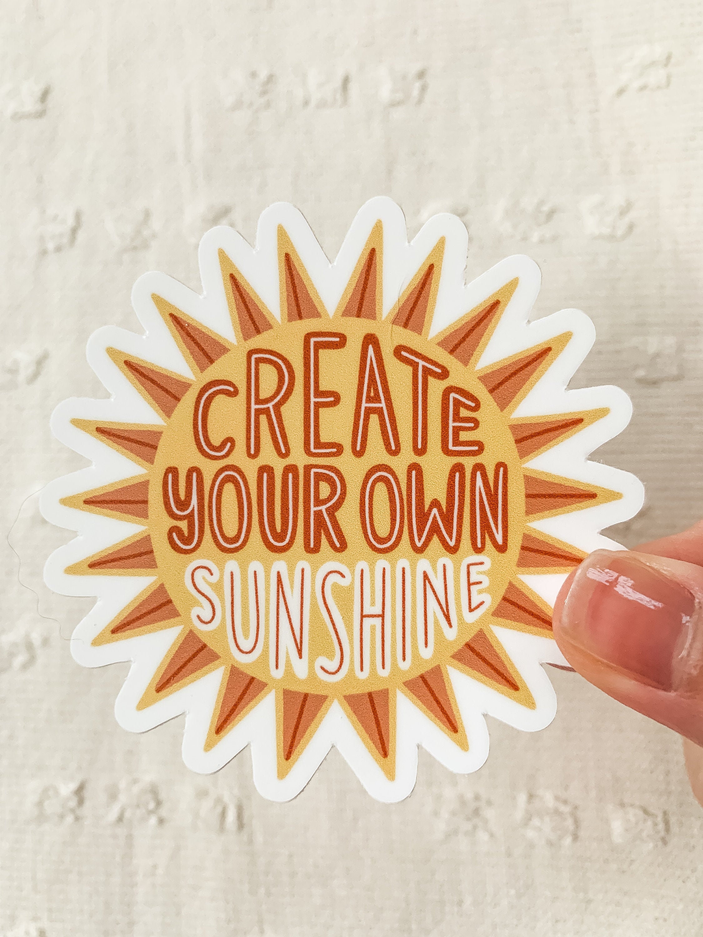 Create Your Own Sunshine Sticker | Inspirational Matte Vinyl Die Cut ...