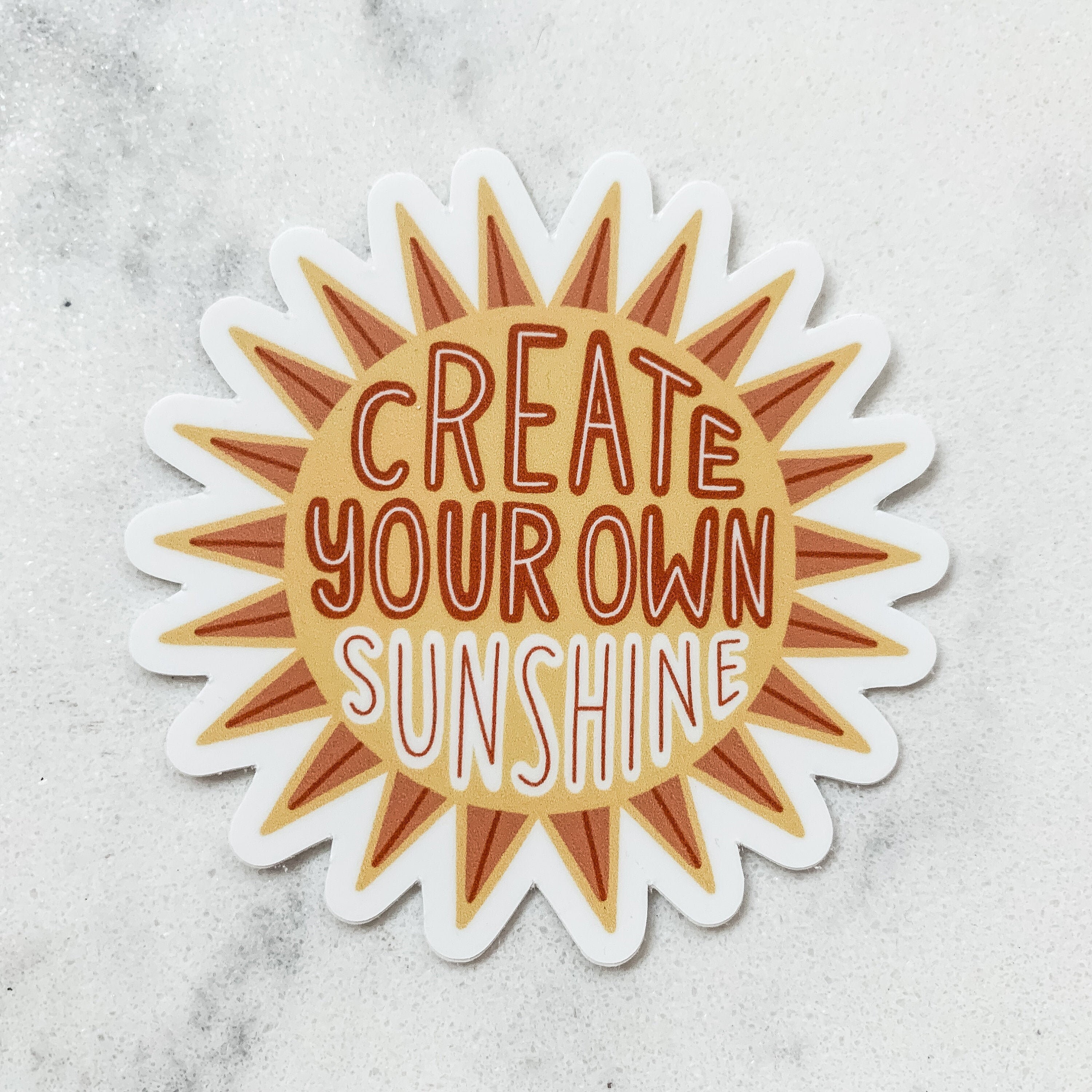 Create Your Own Sunshine Sticker | Inspirational Matte Vinyl Die Cut ...
