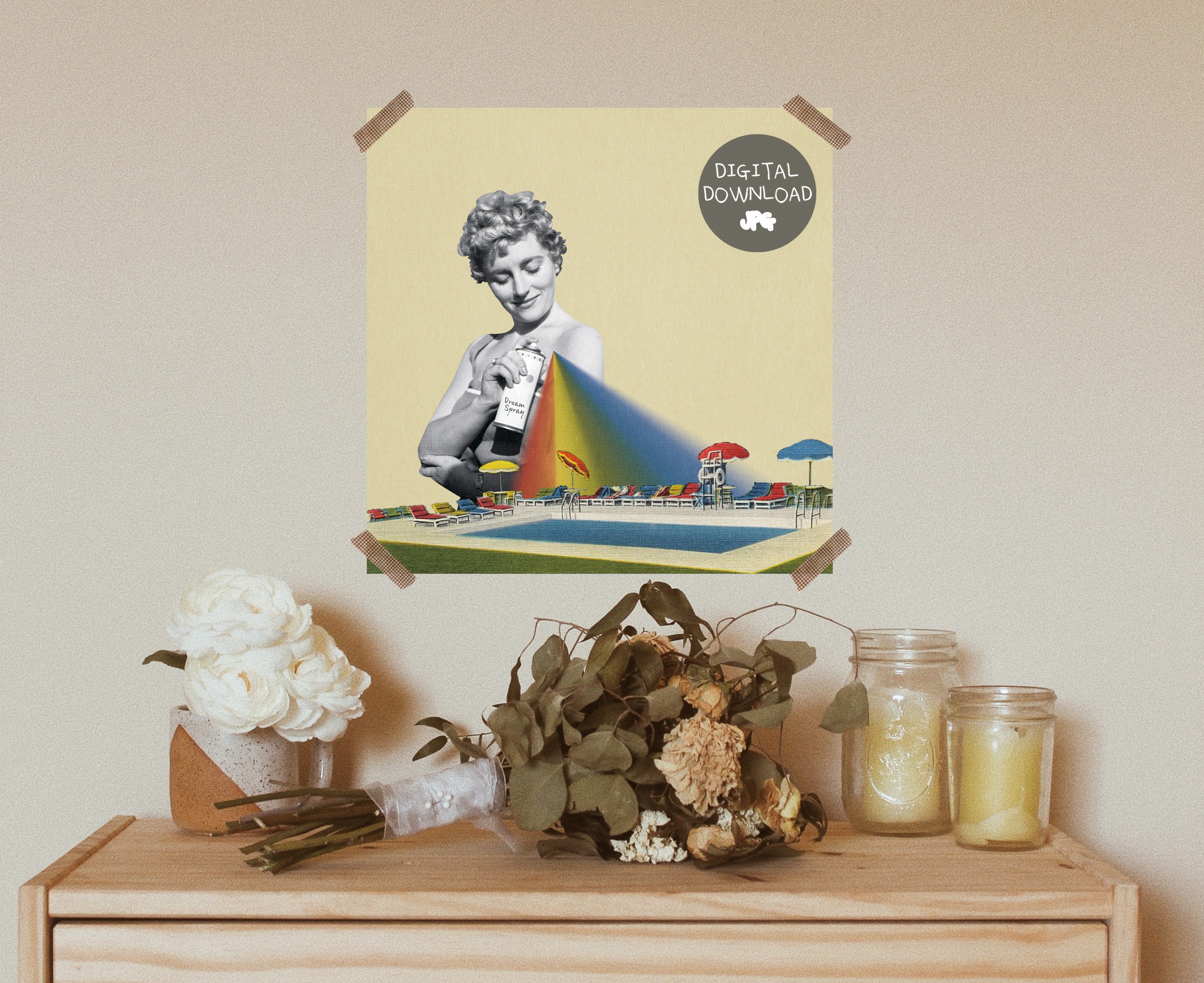 Vintage Art Collage Artwork Photo Collage Surreal Art - Etsy