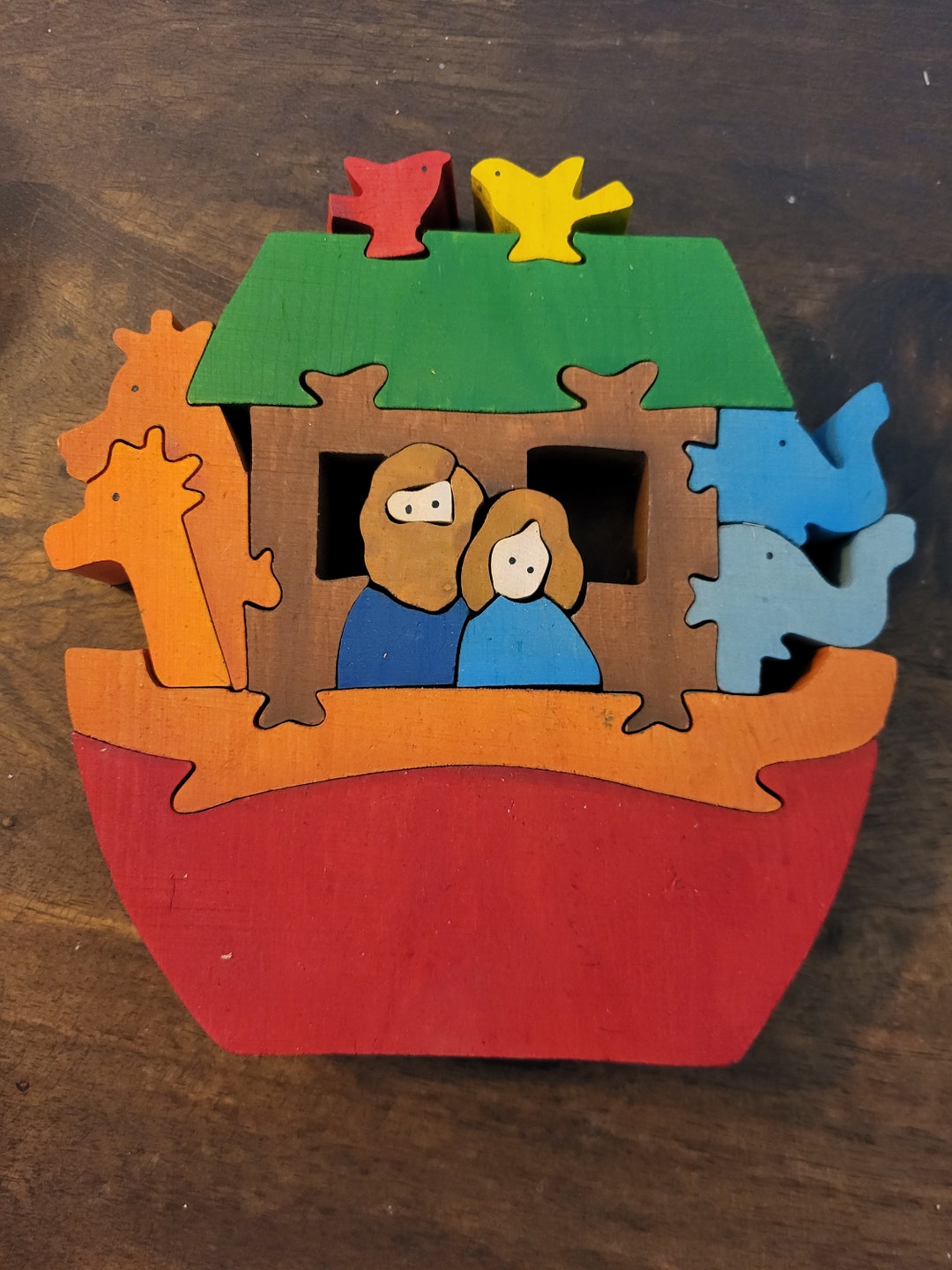 Department 56 Vintage Noah's Ark Wooden Puzzle - Etsy