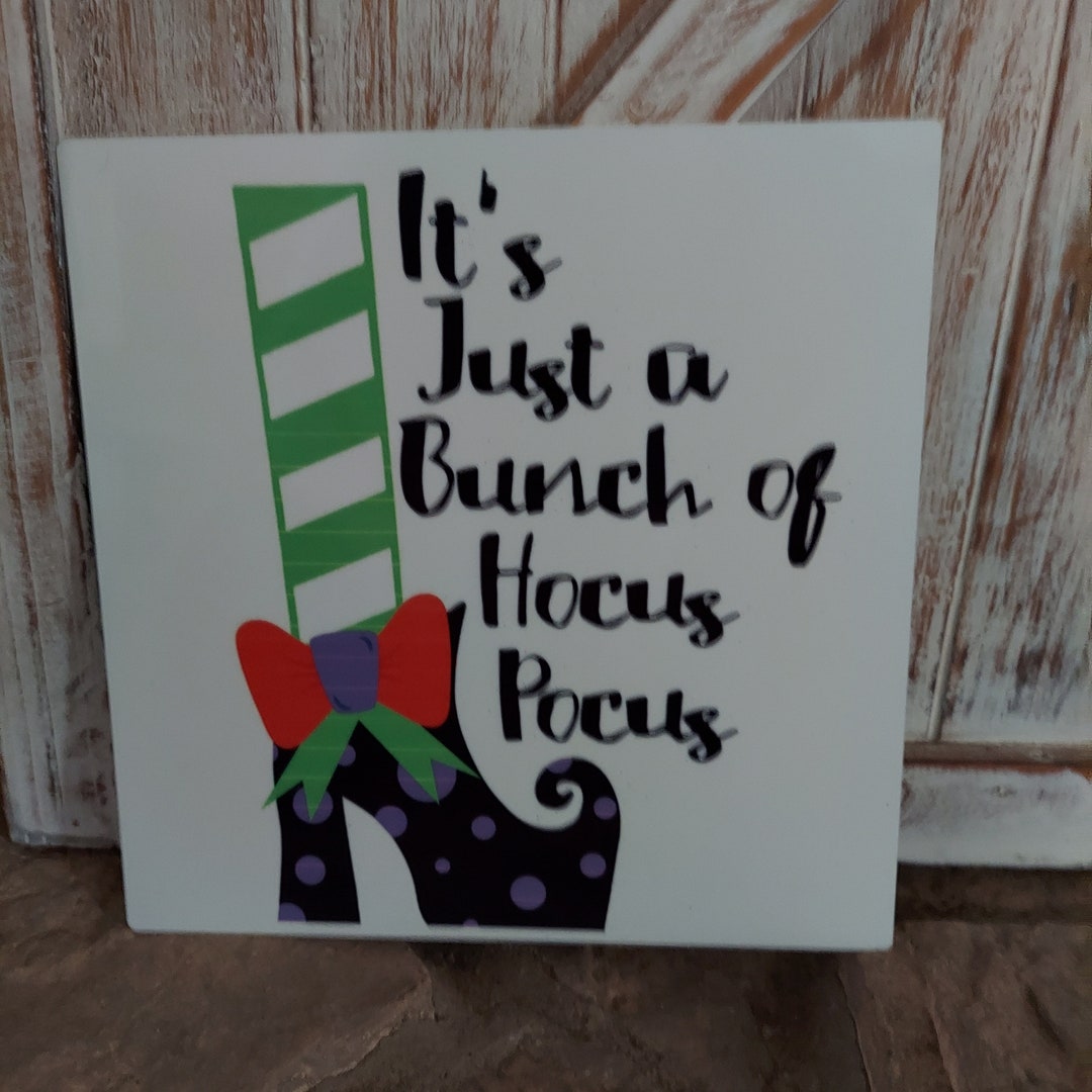Hocus Pocus 8x8 Sign Wreath Sign Halloween Sign - Etsy
