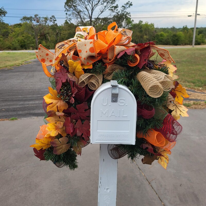 Fall Mailbox Swag - Etsy
