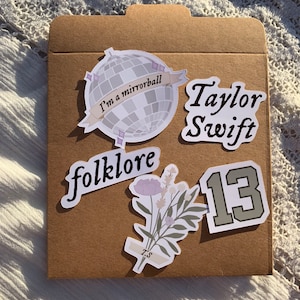 Taylor Swift Inspired Folklore Sticker Pack (13 Pc + BONUS Surprise ...