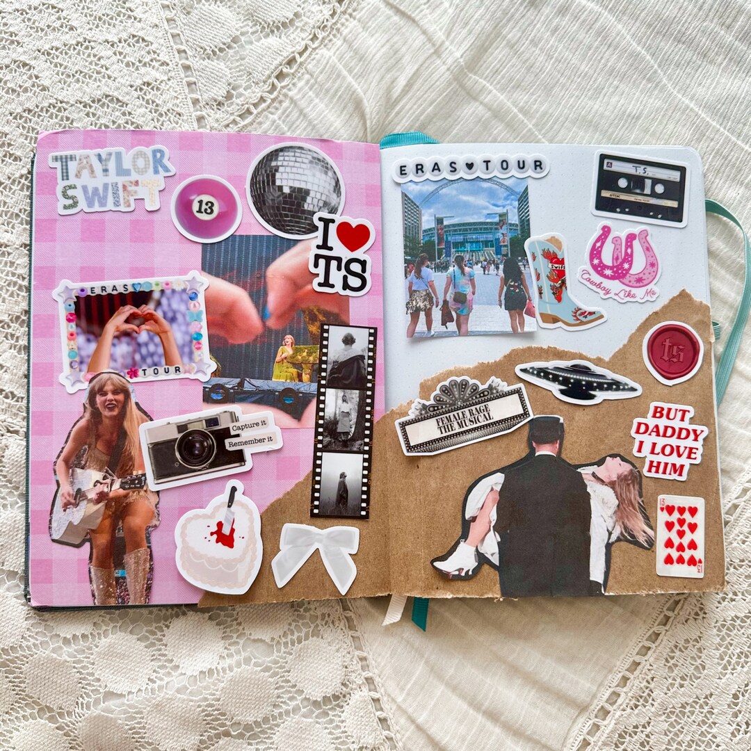 Taylor Swift Inspired Scrapbook Sticker Pack (18pcs) - Etsy