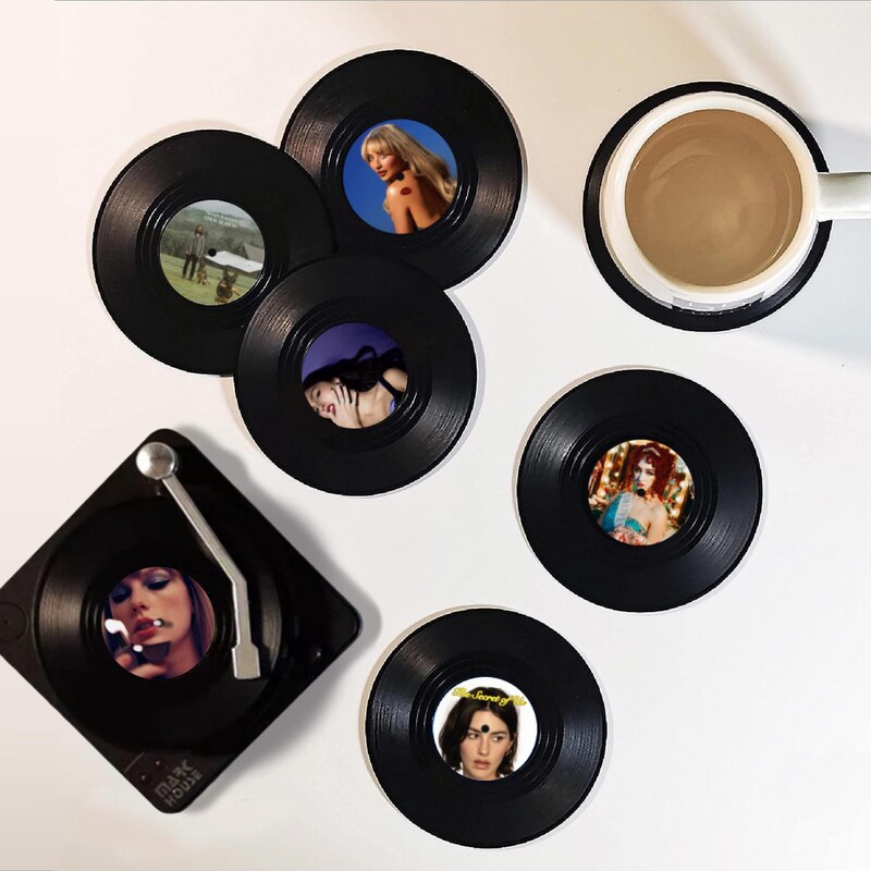 Vinyl Coasters - Etsy