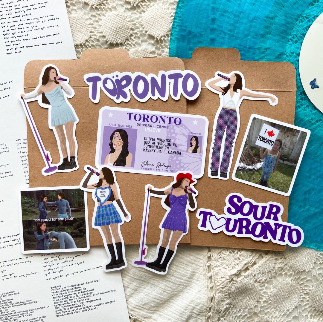 SOUR Tour Toronto Stickers (10pc) - Etsy
