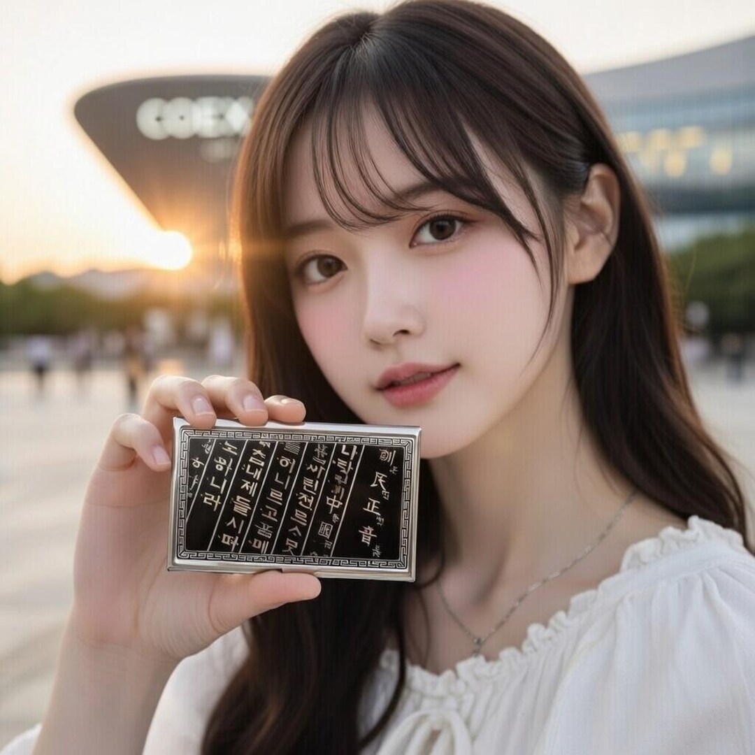 N43-hun-min-jeong-eum, Mother of Pearl Business Card Case Holder ...