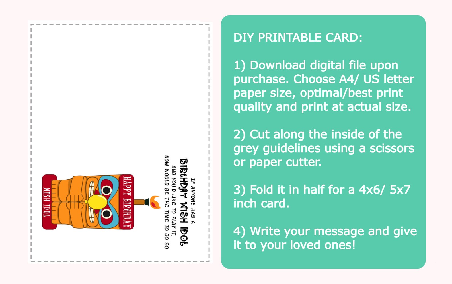 Printable Survivor Happy Birthday Card, Survivor Idol Birthday Greeting ...