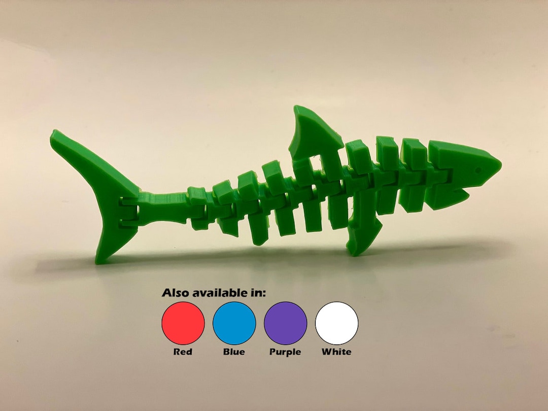 Sensory Shark, Articulated Shark Fidget Toy - Etsy