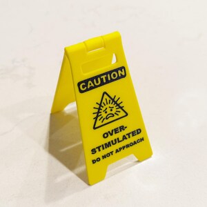 Mini Caution Desk Signs – Set of 4 | Funny Workplace Warning Signs - Etsy
