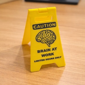 Mini Caution Desk Signs – Set of 4 | Funny Workplace Warning Signs - Etsy