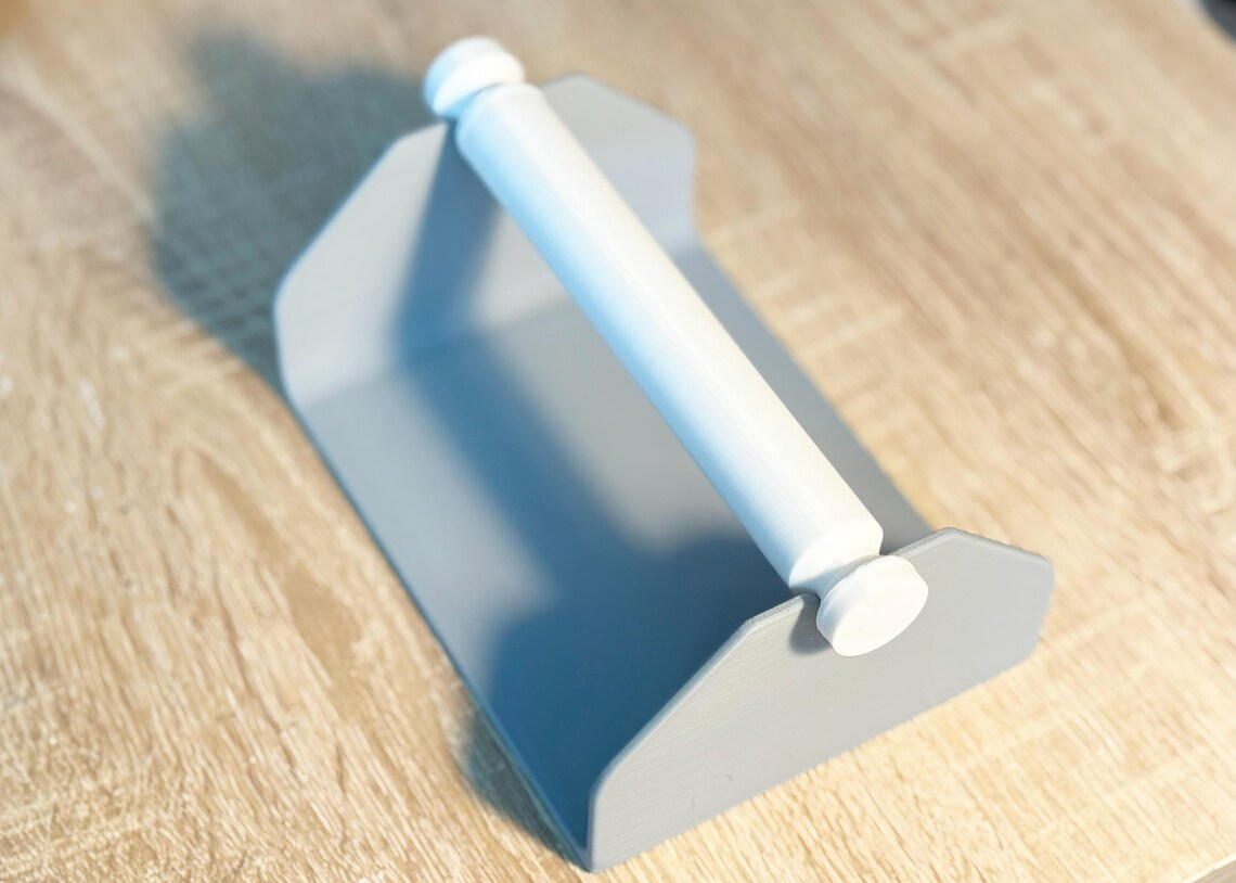 Universal Thermal Label Roll Holder – Desktop Dispenser With Rod and ...