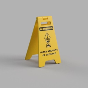 Mini Caution Desk Signs – Set of 4 | Funny Workplace Warning Signs - Etsy
