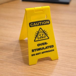 Mini Caution Desk Signs – Set of 4 | Funny Workplace Warning Signs - Etsy