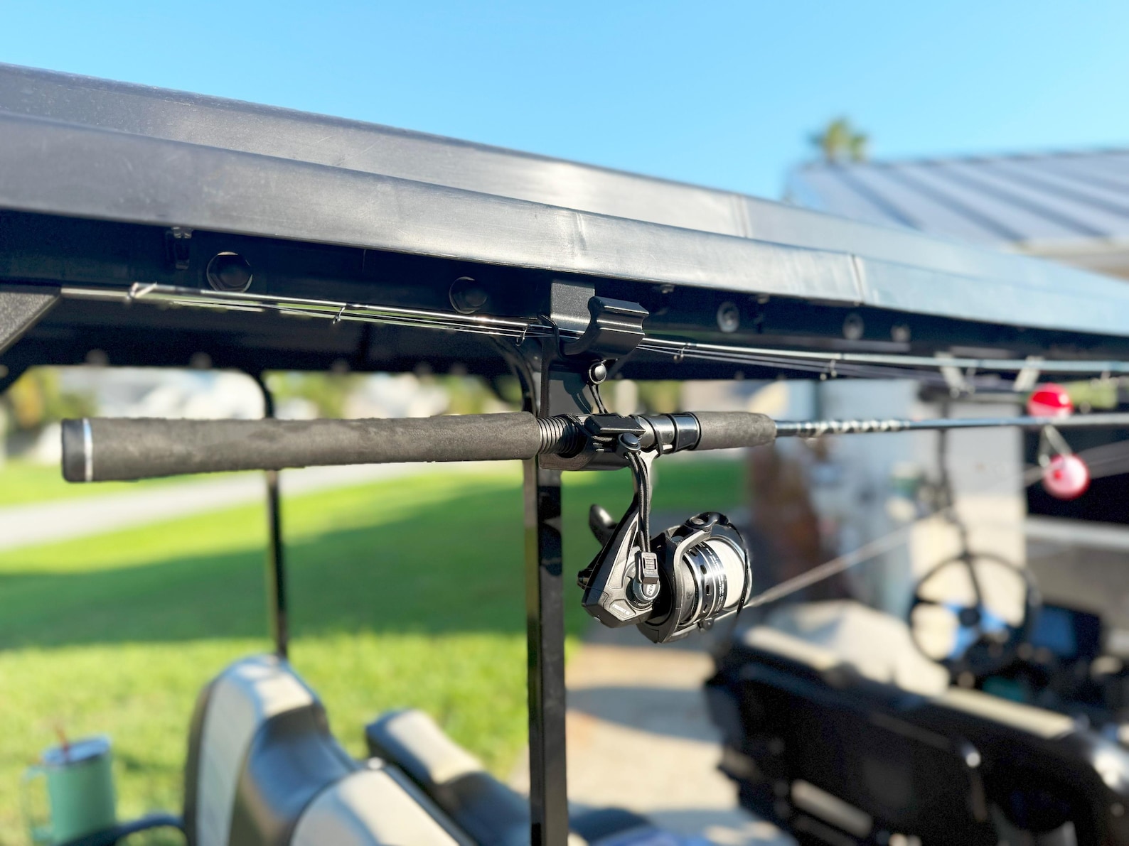 Golf Cart Fishing Rod Holder Rack – 4 Pole Roof Mount Kit - Etsy