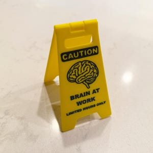 Mini Caution Desk Signs – Set of 4 | Funny Workplace Warning Signs - Etsy