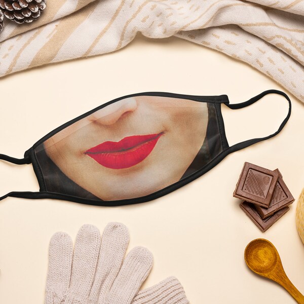 Red Lips Mask - Etsy