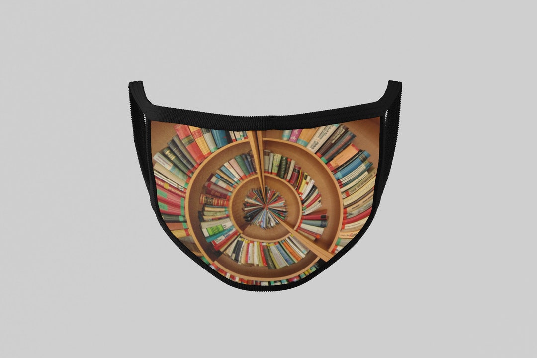 Library Books Face Mask Washable/reusable/flexible Adult or - Etsy