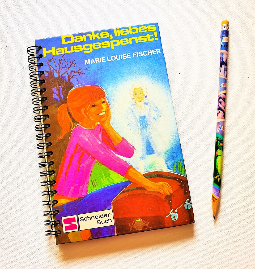 Upcycled Notebook Made From an Old Children's Book From the 70s Thank ...