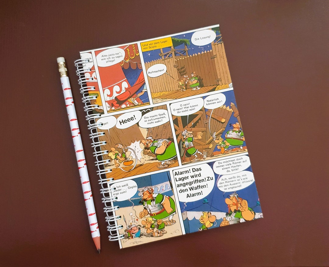 ASTERIX Notebook From Old Comics With Ring Binding the - Etsy
