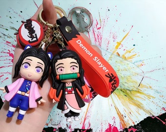 3D Printed Demon Slayer Keychains - Etsy
