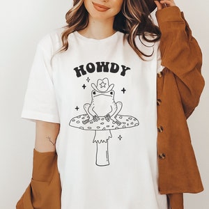 Howdy Frog Svg, Cowboy Frog, Mushroom Svg, Cottage Core Frog Svg ...