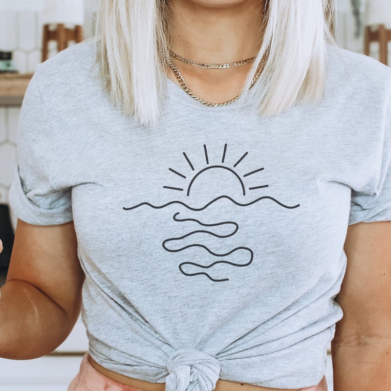 Sun Over Water Svg - Etsy