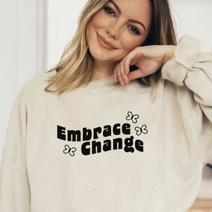 Embrace Change Svg Butterfly Svg Inspirational Quote Svg - Etsy