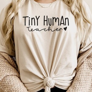 Tiny Human Teacher SVG Teacher Gift SVG Teacher and Student SVG Work of ...