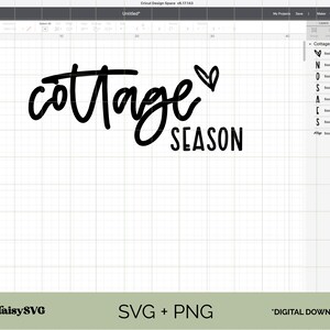 Cottage Season SVG Summertime SVG Lake Life SVG Cottage | Etsy