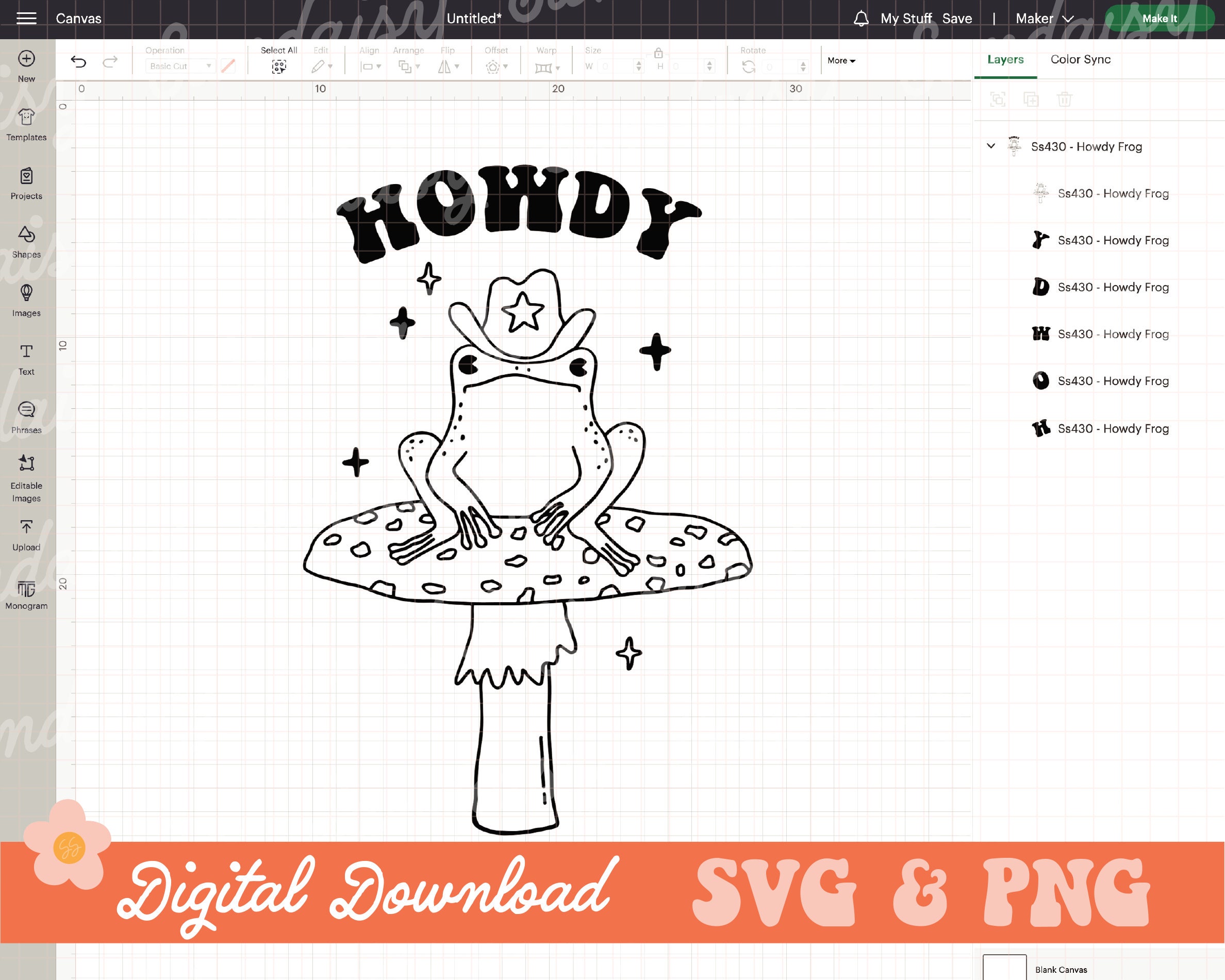 Howdy Frog Svg Cowboy Frog Mushroom Svg Cottage Core Frog - Etsy UK