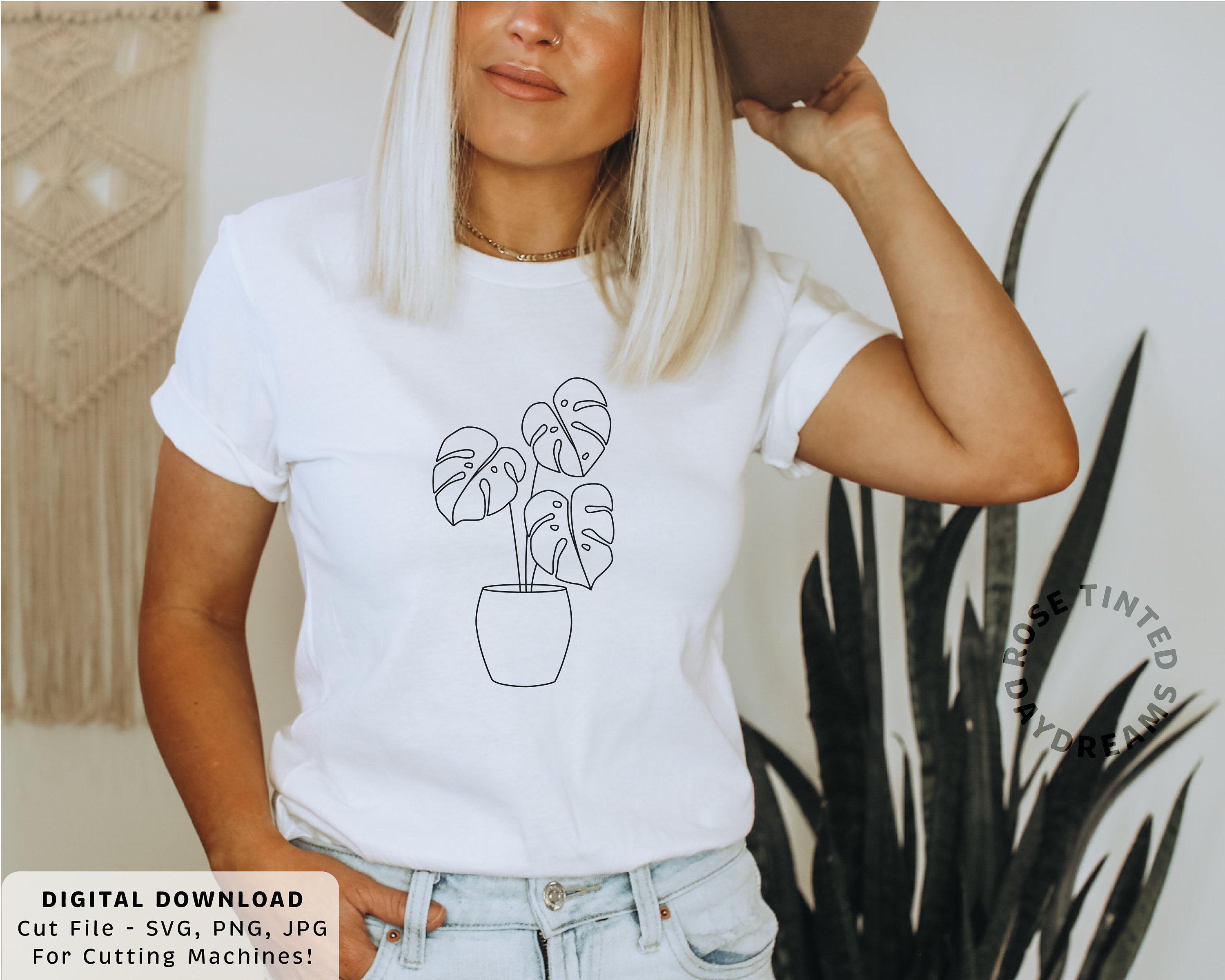 Monstera SVG Potted Monstera SVG Houseplant SVG - Etsy