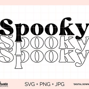 Spooky SVG Spooky Halloween SVG Halloween SVG Fall Svg | Etsy