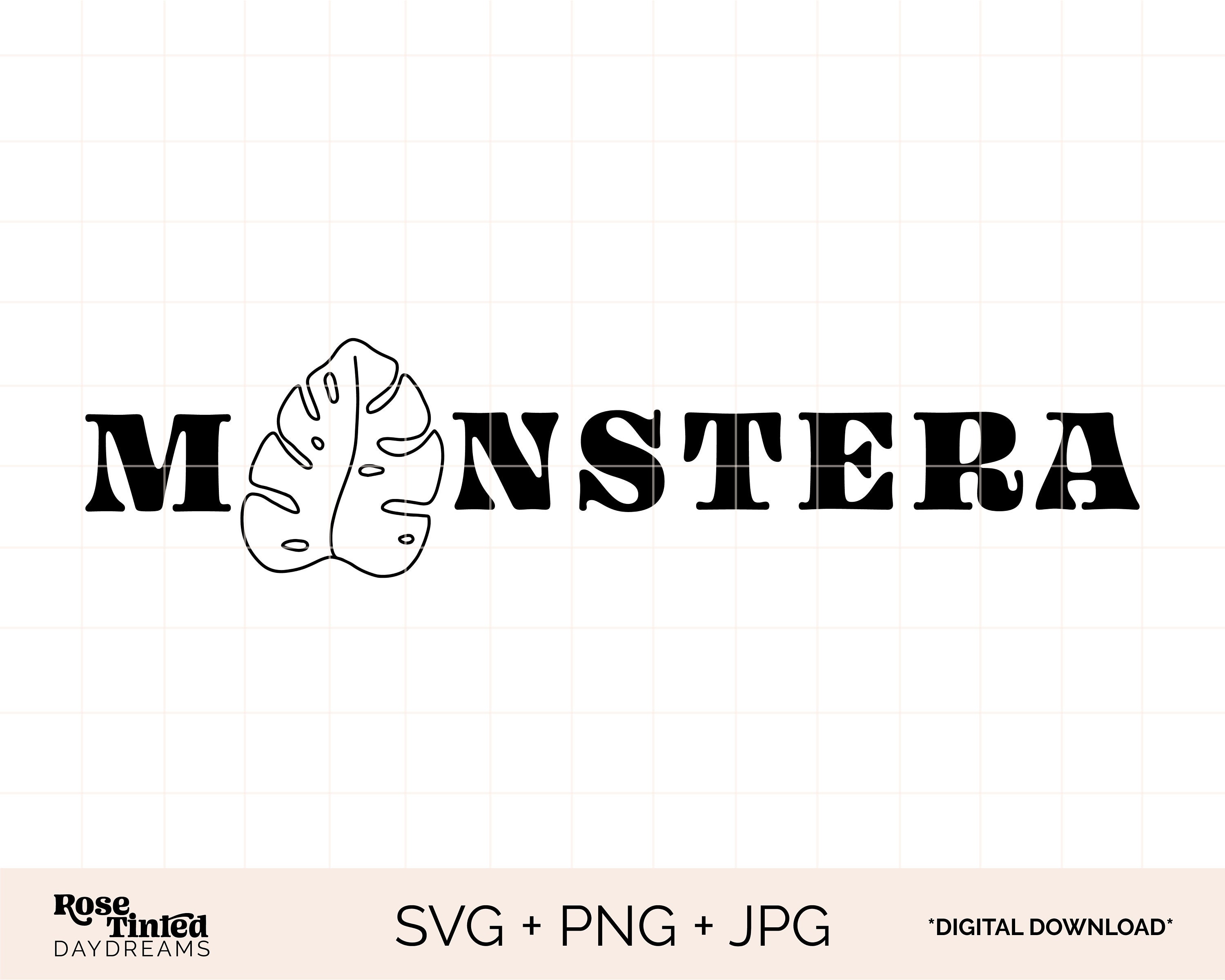 Monstera SVG Monstera Deliciosa SVG Plant SVG Monstera - Etsy